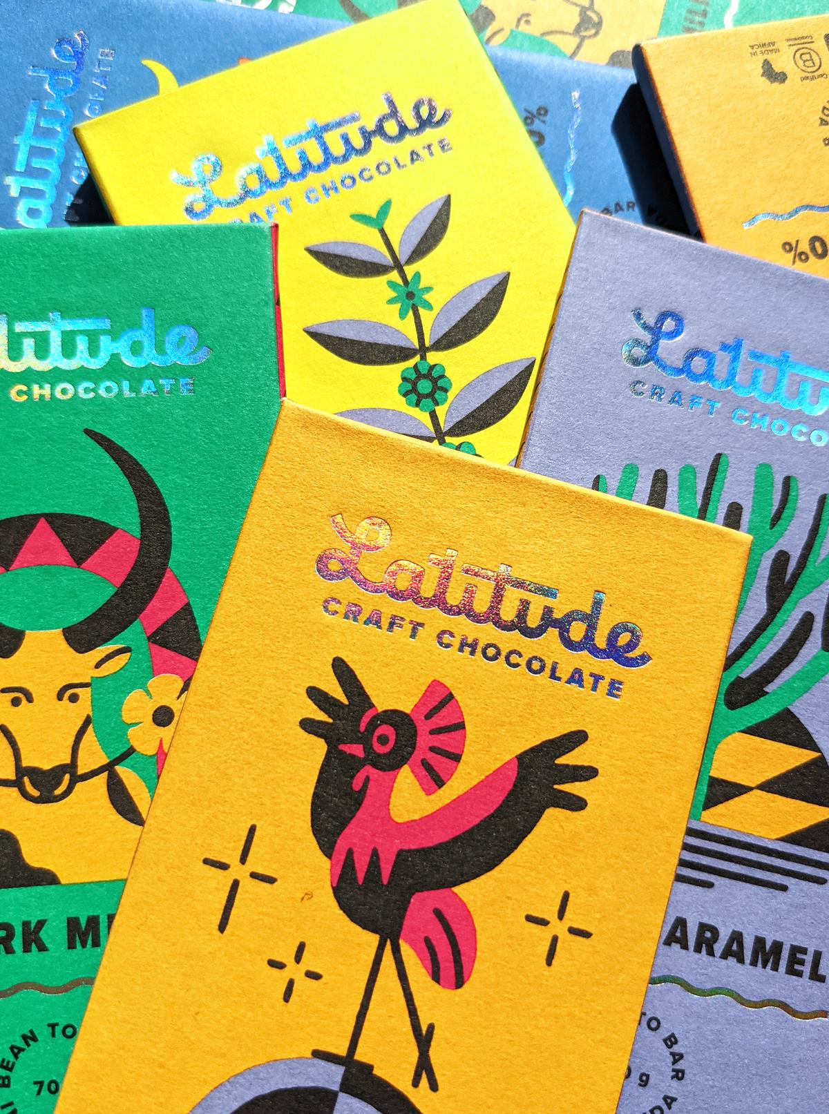 Custom Latitude Chocolate bars Packaging Boxes
