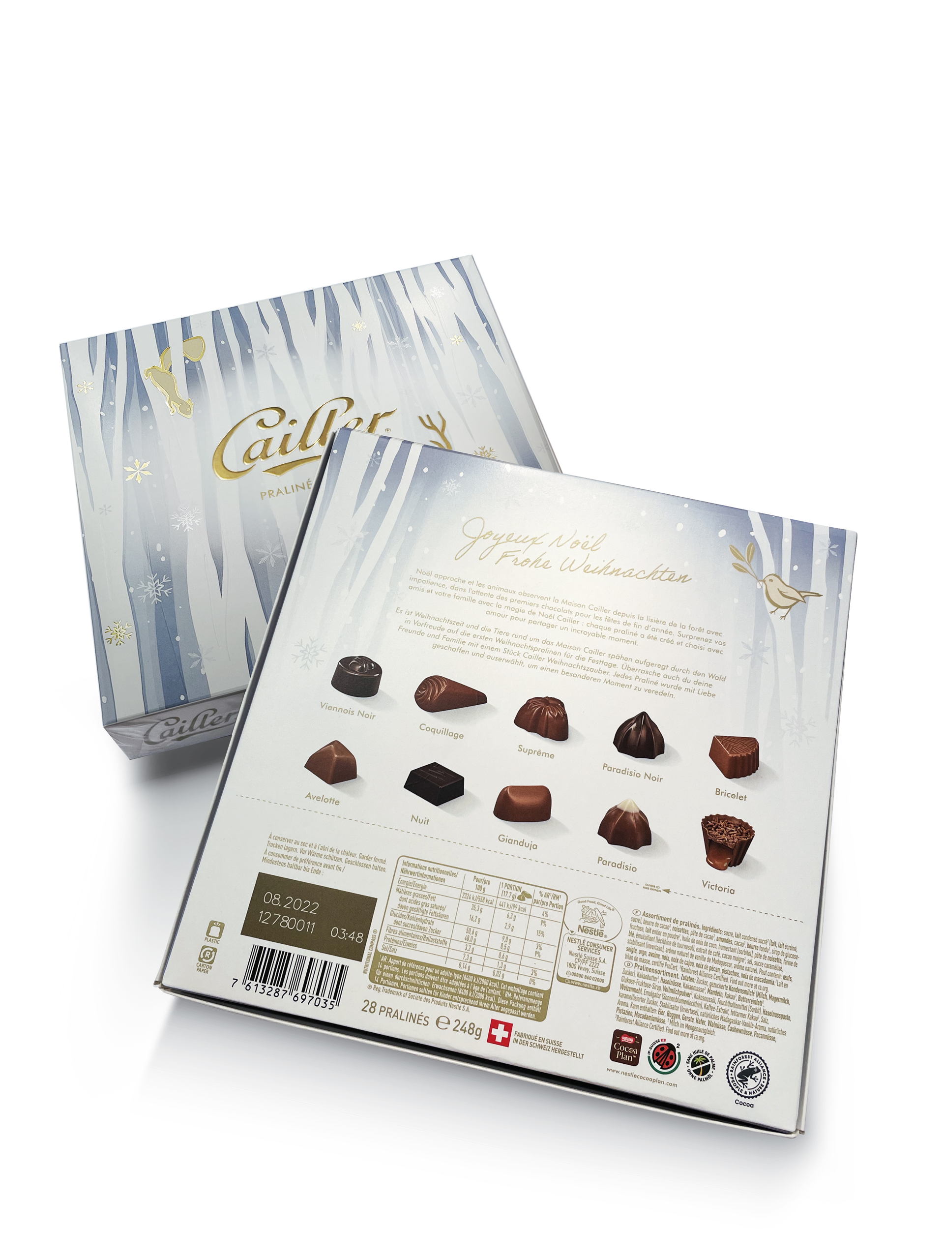 Custom Cailler Chocolate Charming Gift Packaging